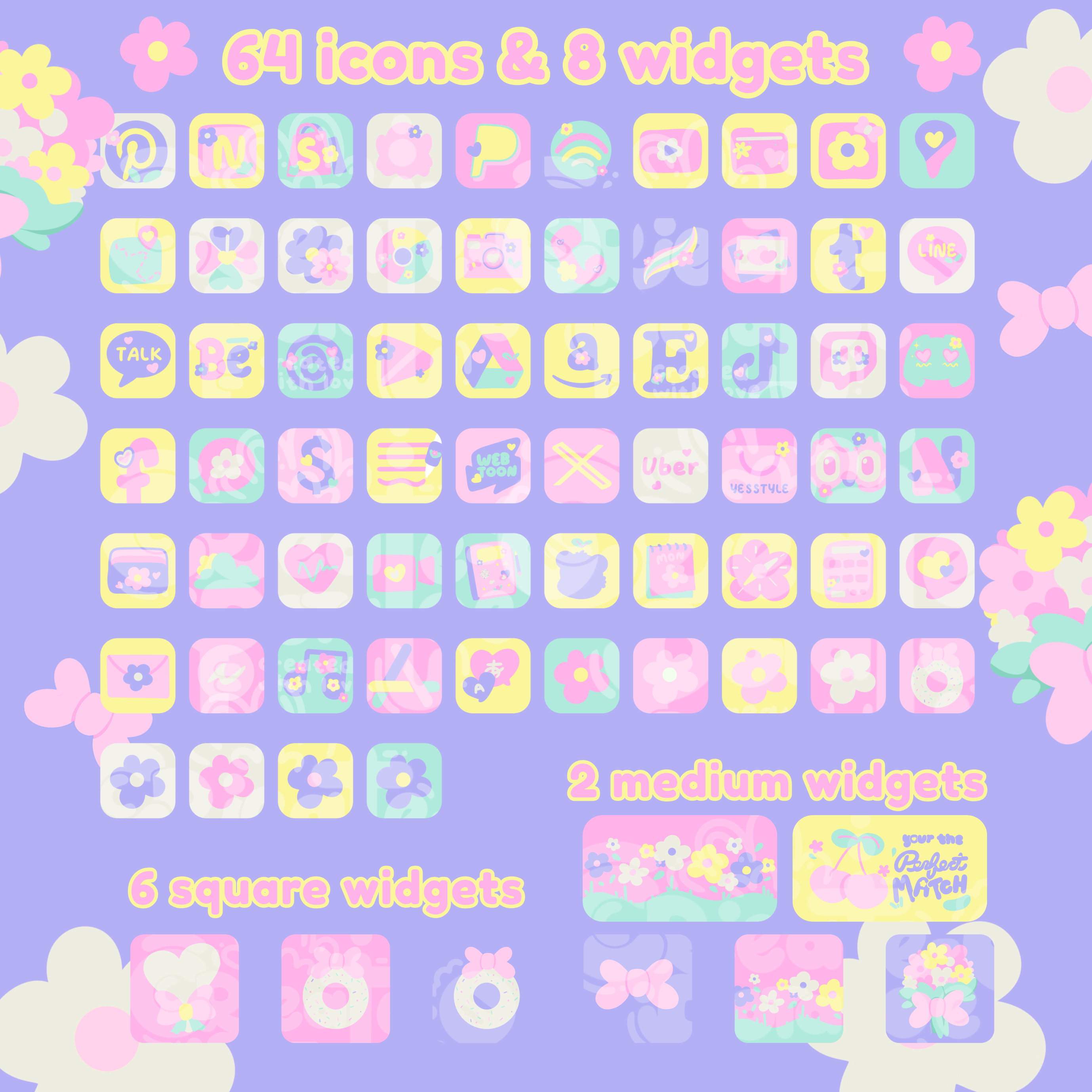 Perfect Pastel | iOS, iPadOS, & android theme – Create-O Potatoe Perfect Pastel | iOS, iPadOS, & android theme – Create-O Potatoe
