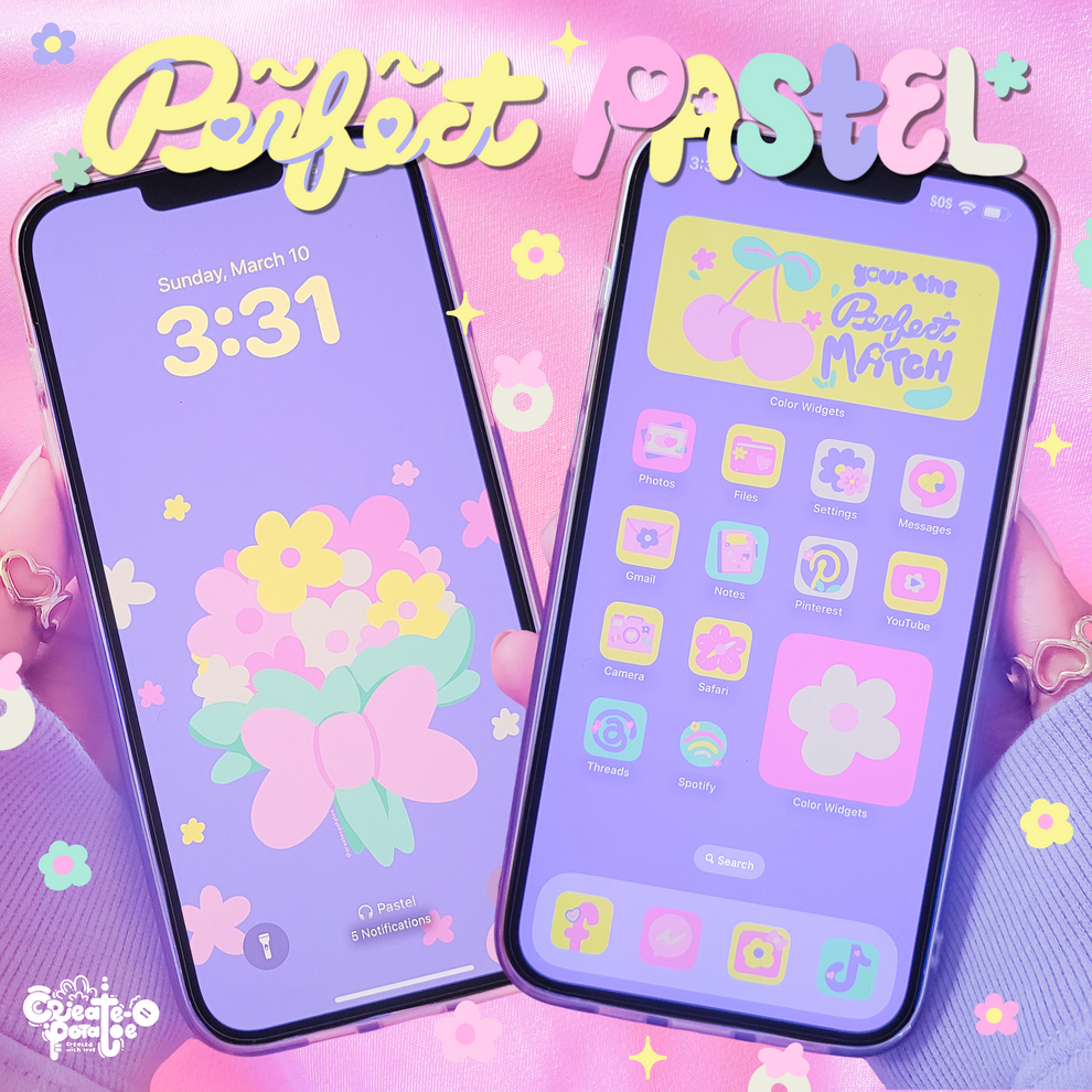 Perfect Pastel Theme | iOS, iPadOS, & android theme | Digital Download ... Perfect Pastel Theme | iOS, iPadOS, & android theme | Digital Download ...