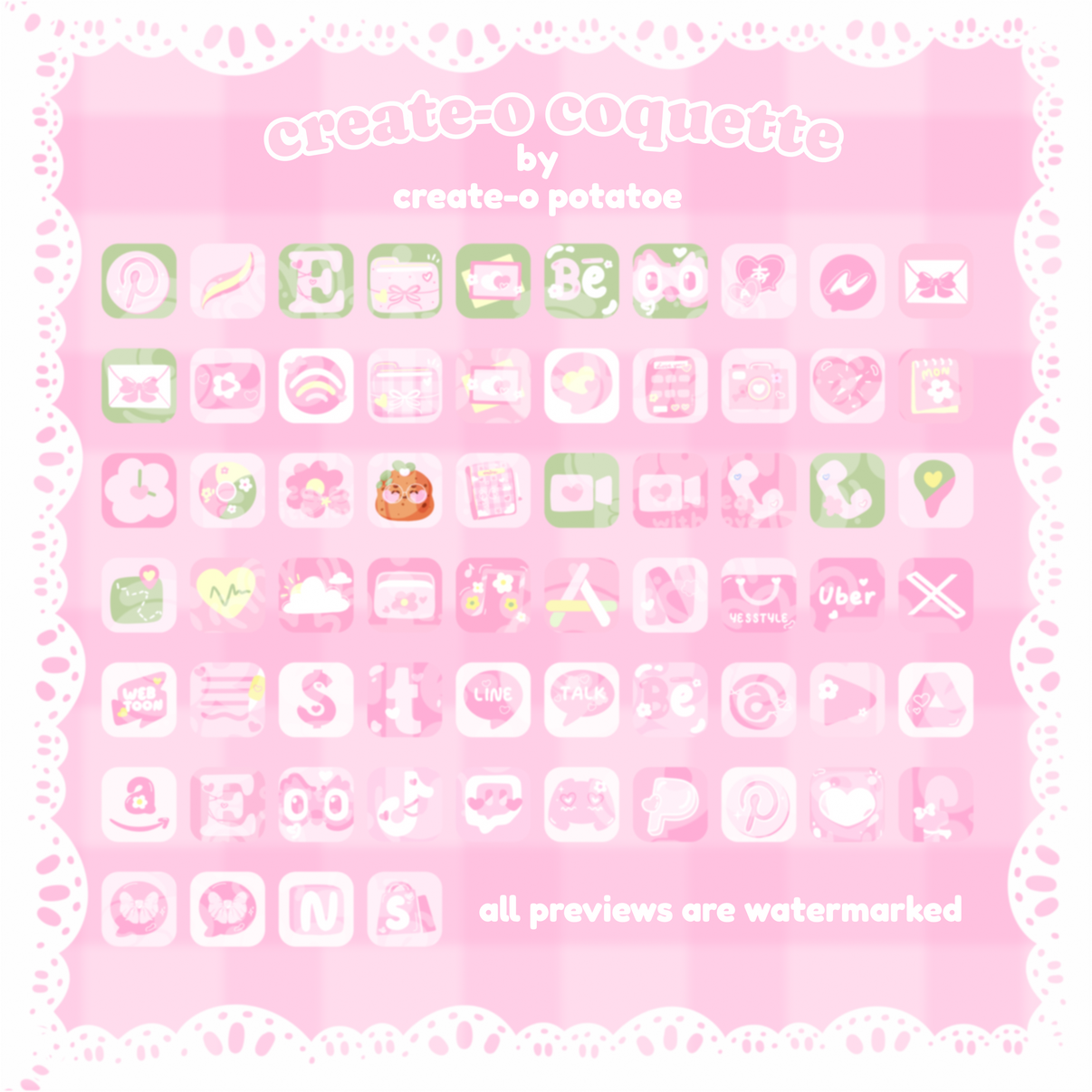 Create-O Coquette | iOS, iPadOS, & android theme | Digital Downloadabl ... Create-O Coquette | iOS, iPadOS, & android theme | Digital Downloadabl ...