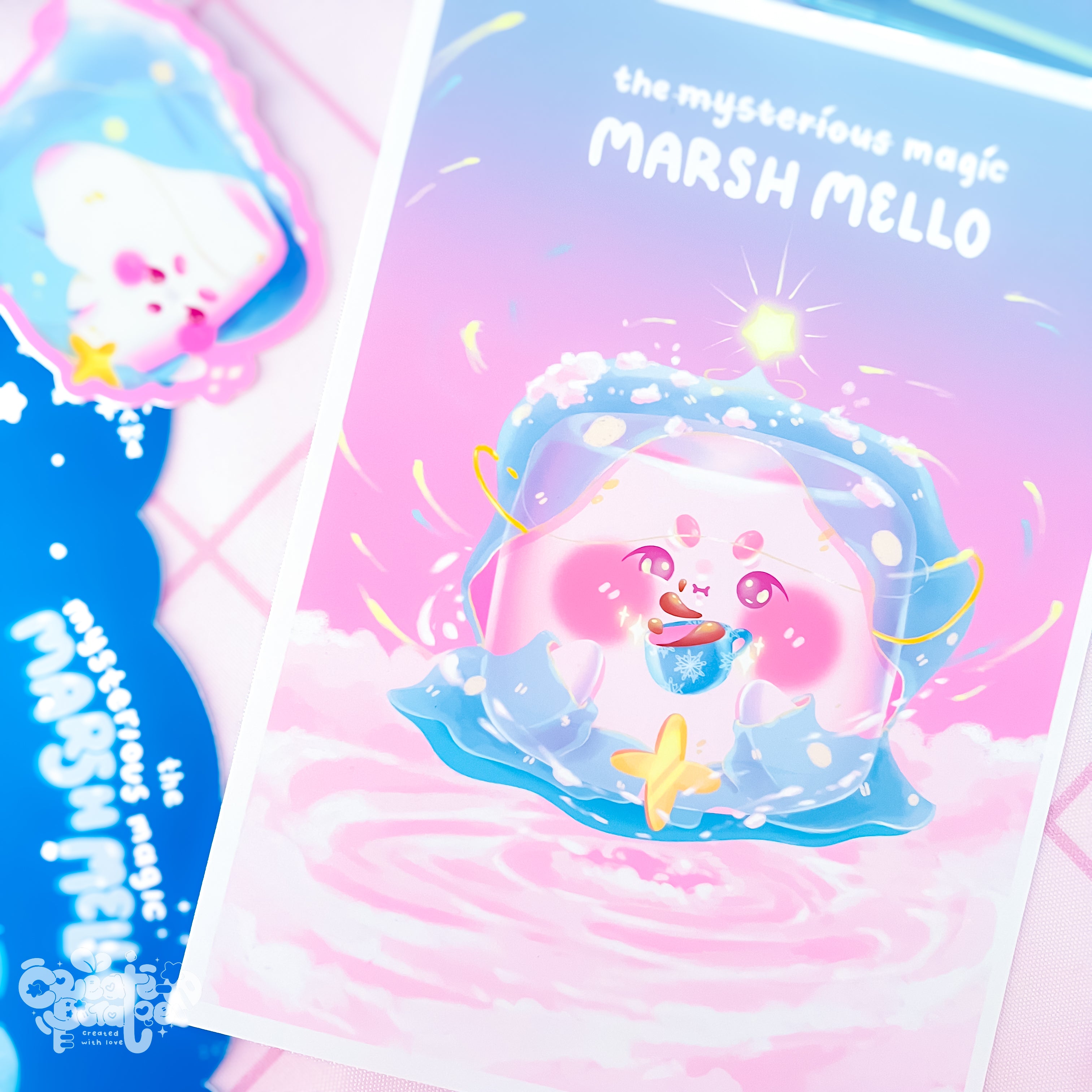 THE MYSTERIOUS MAGIC MARSH MELLO & THE CUP! | prints – Create-O Potatoe®